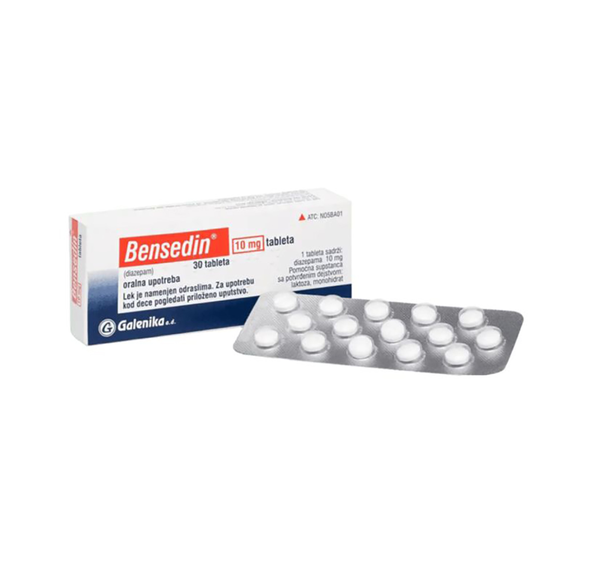 Galenika Bensedin 10mg - 15 tablets Online | Anxiety Treatment